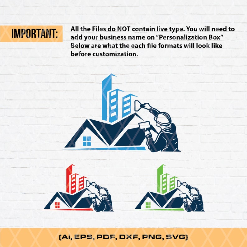 Drywall Logo Custom Logo Design Drywall Personalized Logo - Etsy