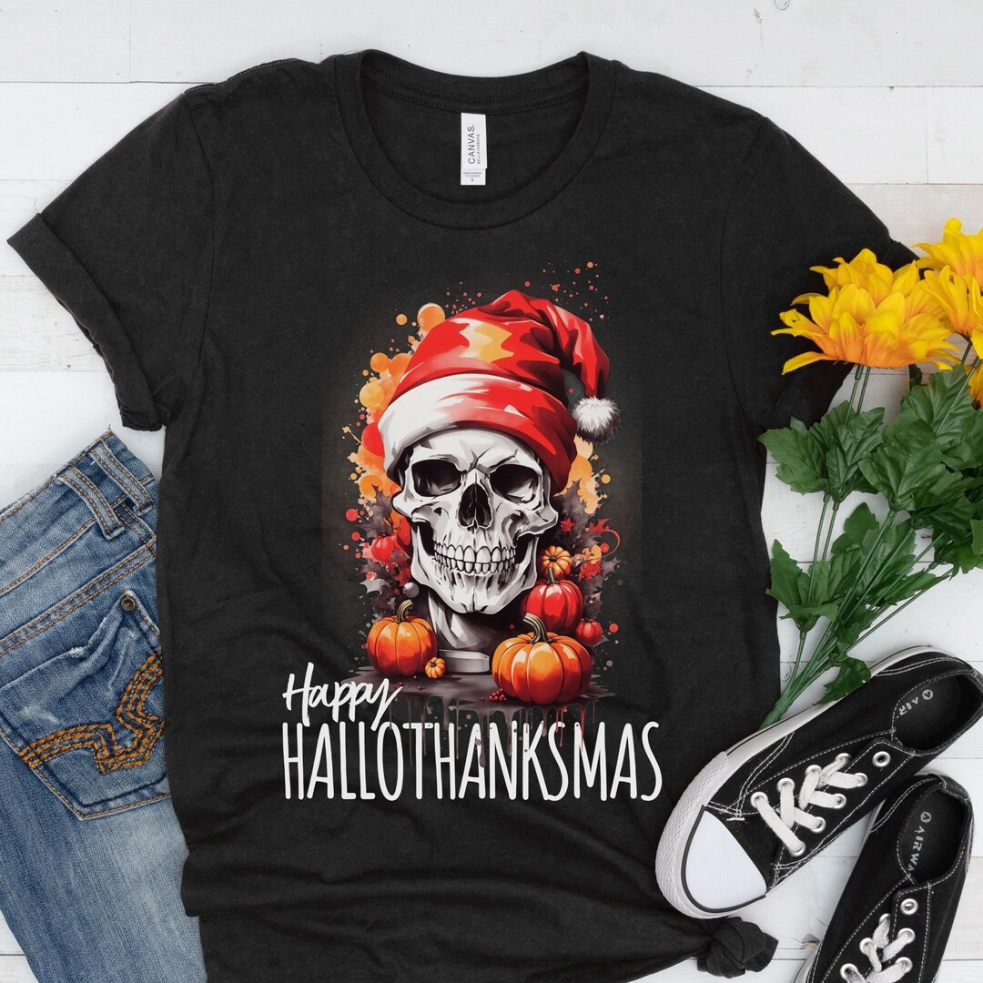 Happy Hallothanksmas Shirt Design, Hallothanksmas Clipart ...