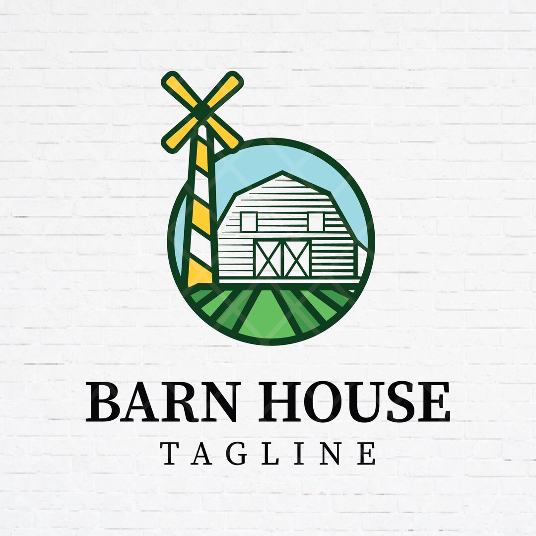 Barn Logo SVG, Premade Barn Logo for Family Farm, Farm Logo Template ...