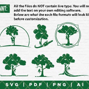 Arborist SVG Bundle, Tree Cutter Bundle Svg, Tree Surgeon Silhouette ...