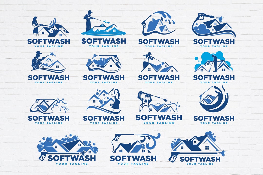 Professional Soft Washing Logo, Soft Washing Template, Soft Wash ...