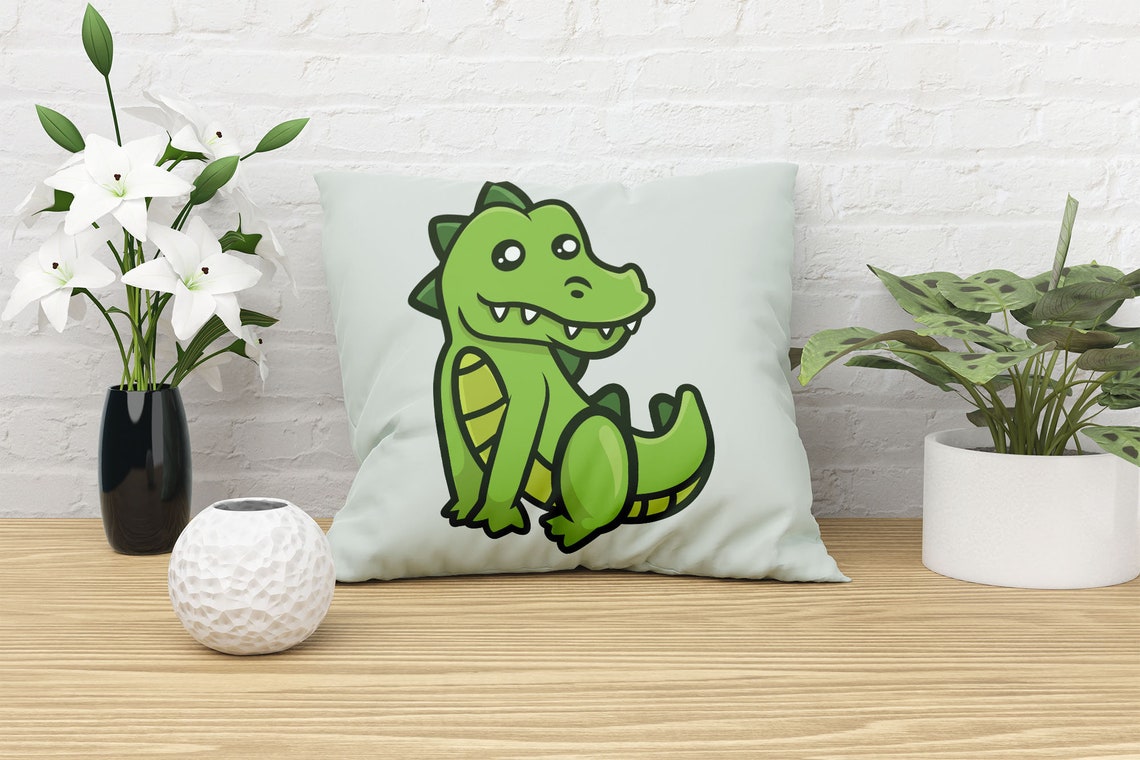 12 Cute Crocodile Alligator SVG Collection: Kawaii and Chibi Amphibian ...