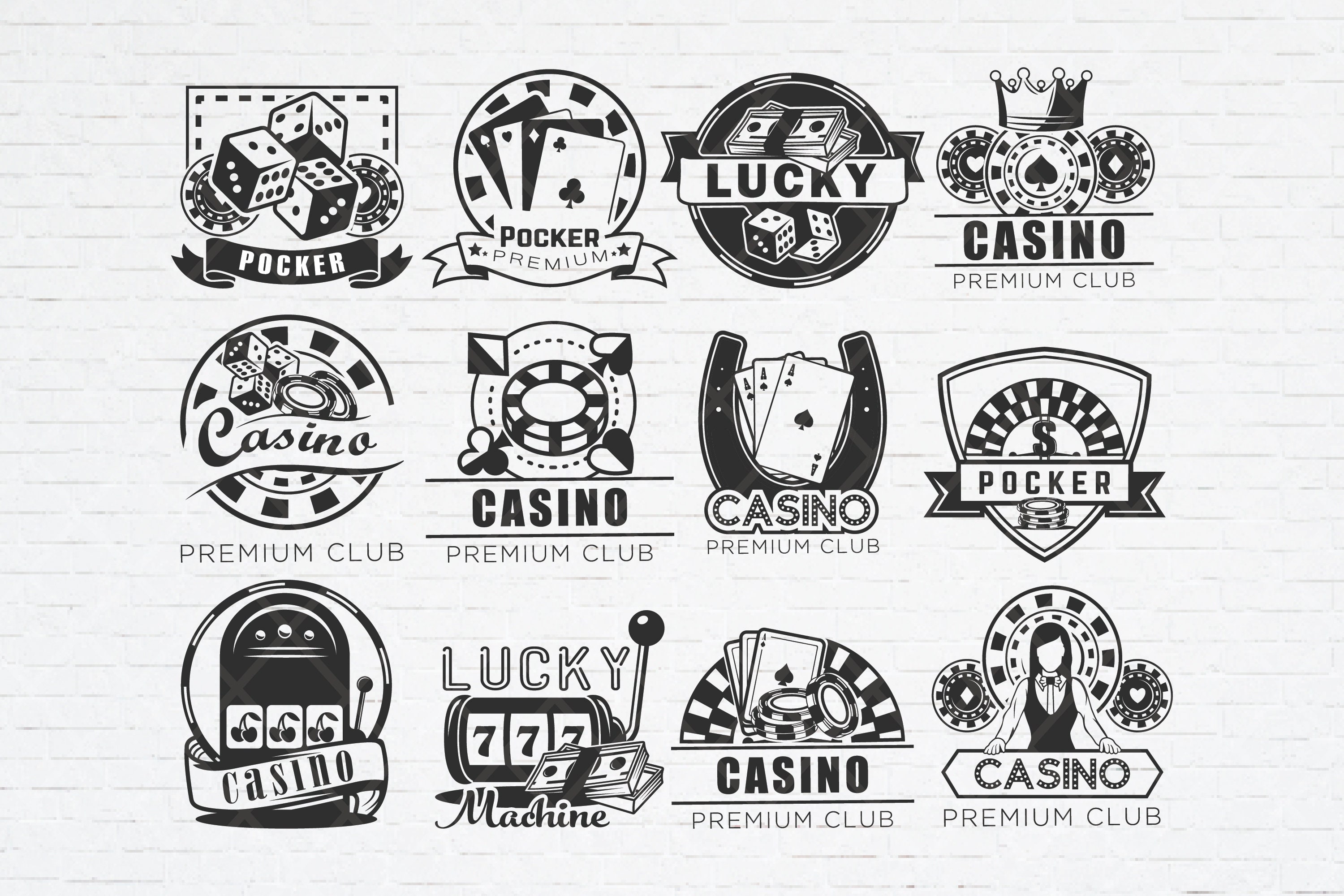 Casino Clipart Template, Poker Game Svg, Gambling Svg Template, Dice ...