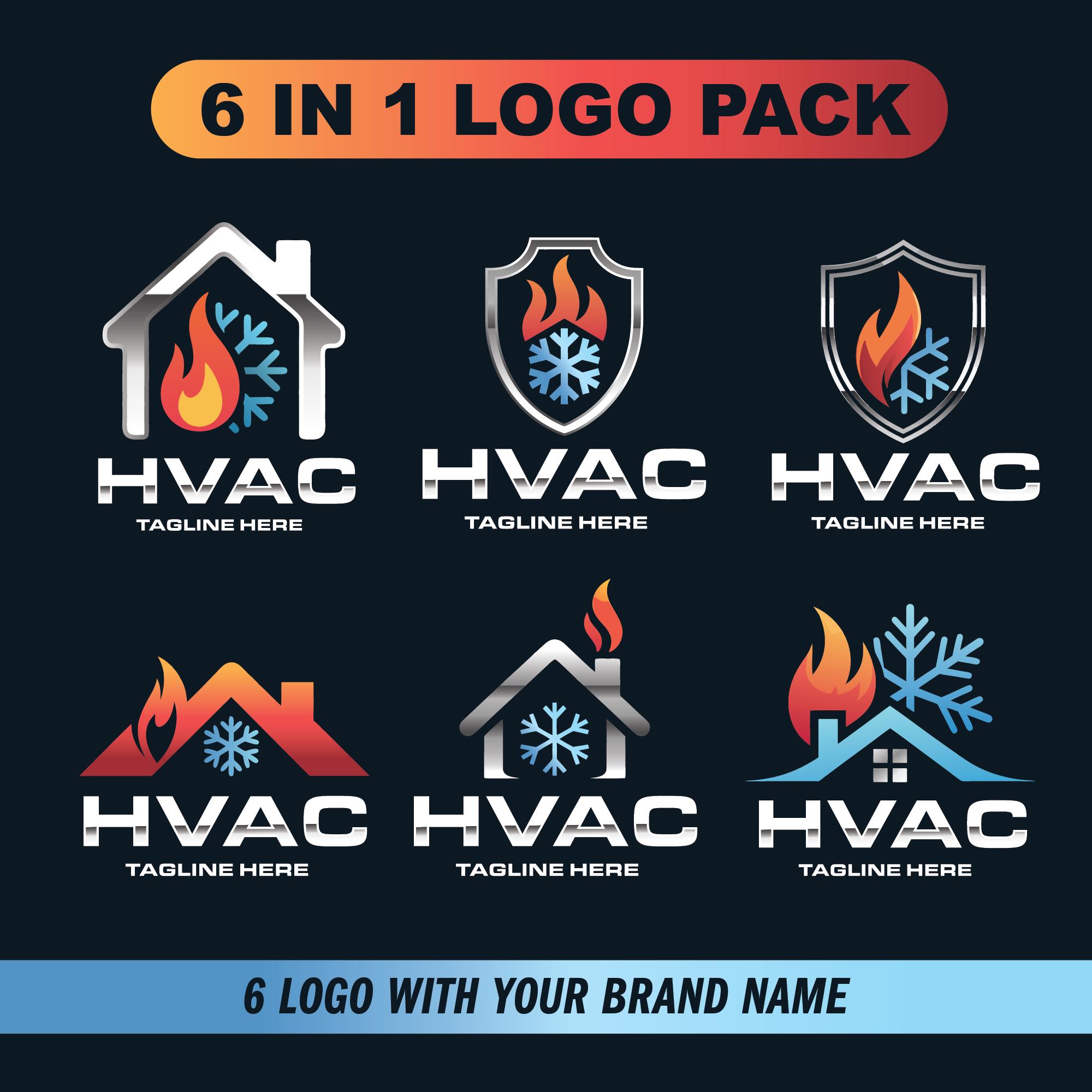 Heating and Cooling, HVAC Logo PNG SVG Bundle: Heating, Ventilation ...
