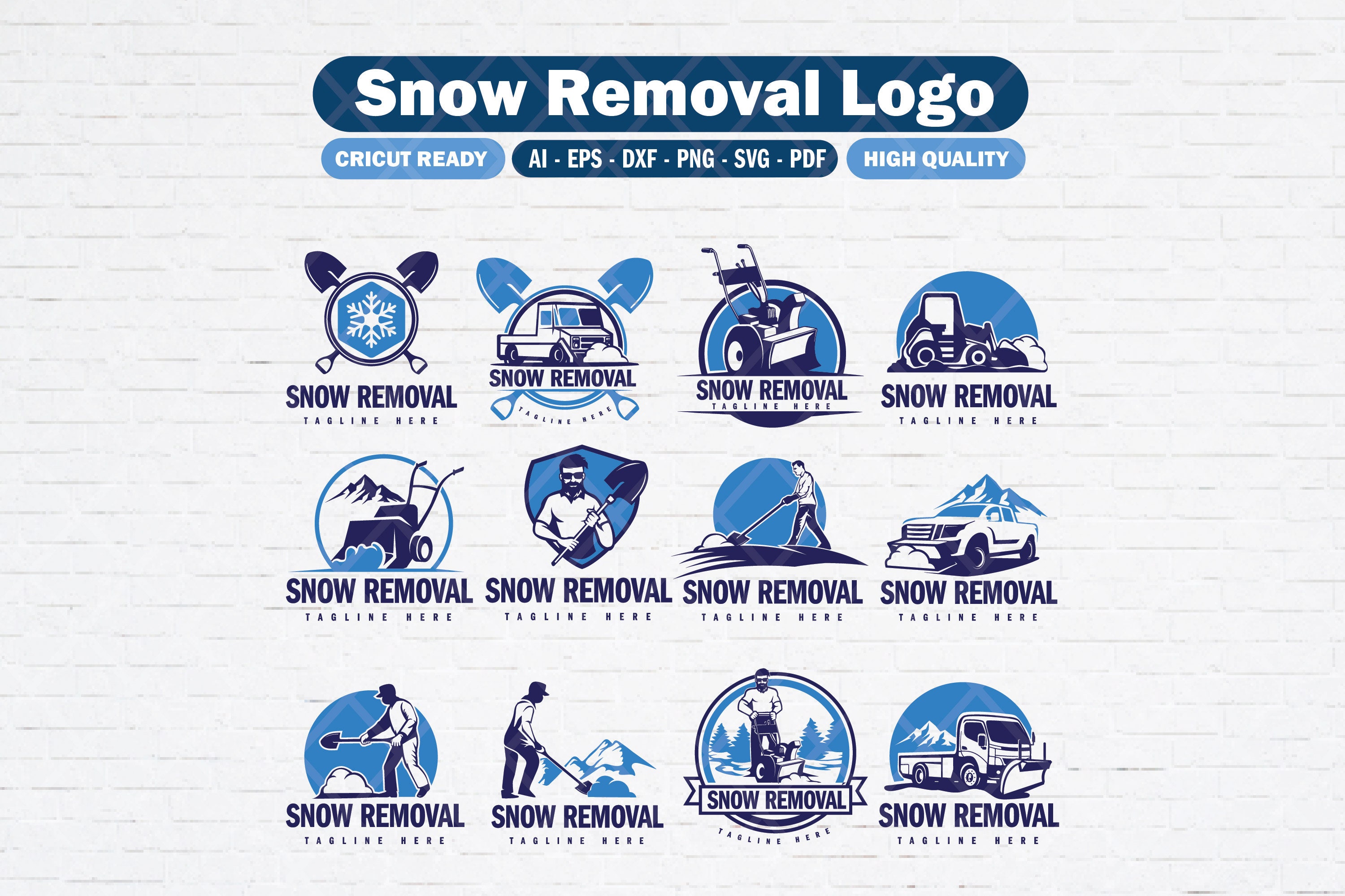 Set of Snow Removal Clipart, Snow Removal Svg Bundle, Snow Truck Svg ...