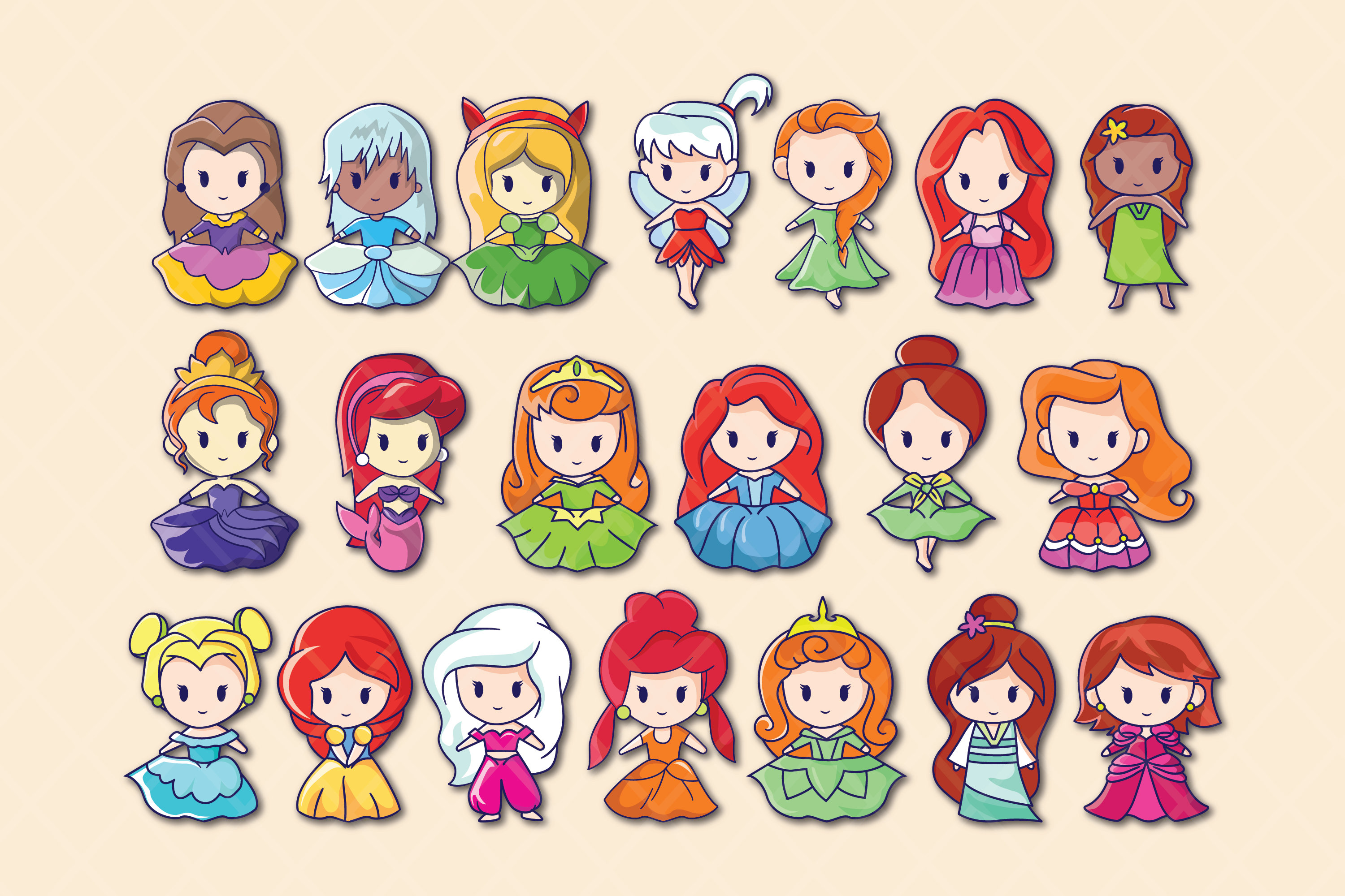 Cute Disney Princess Chibi