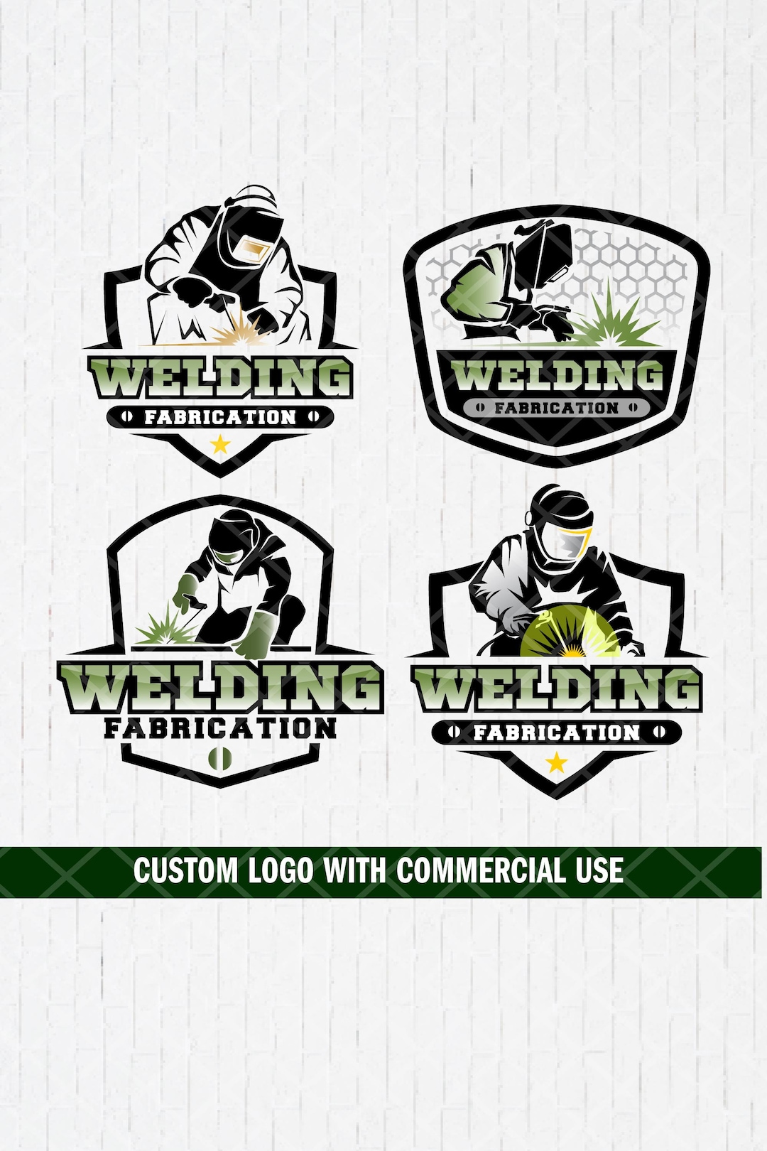 Custom Welding Services Logo, Custom Metal Fabrication Logo, Industrial ...