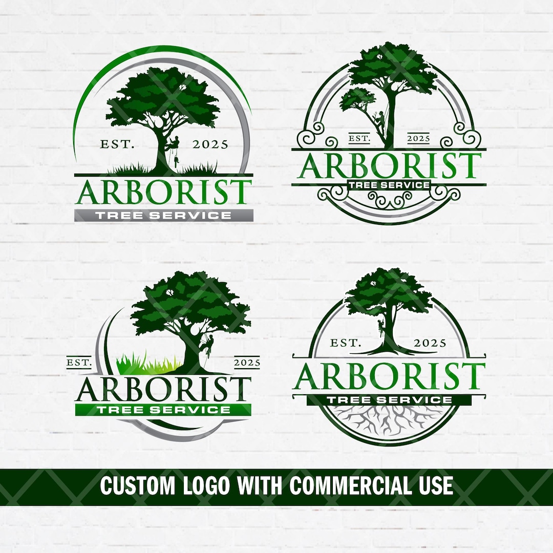Custom Arborist Tree Services Logo, Personalized Tree Cutting Logo, Arborist Logo SVG PNG ...
