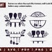 Set of Kitchen Utensils Svg, Split Frame Kitchen Utensils, Kitchen ...
