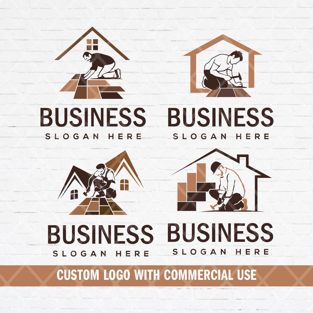 Custom Flooring Logo, Floor Installer Logo, Flooring Repairs Logo, DIY ...
