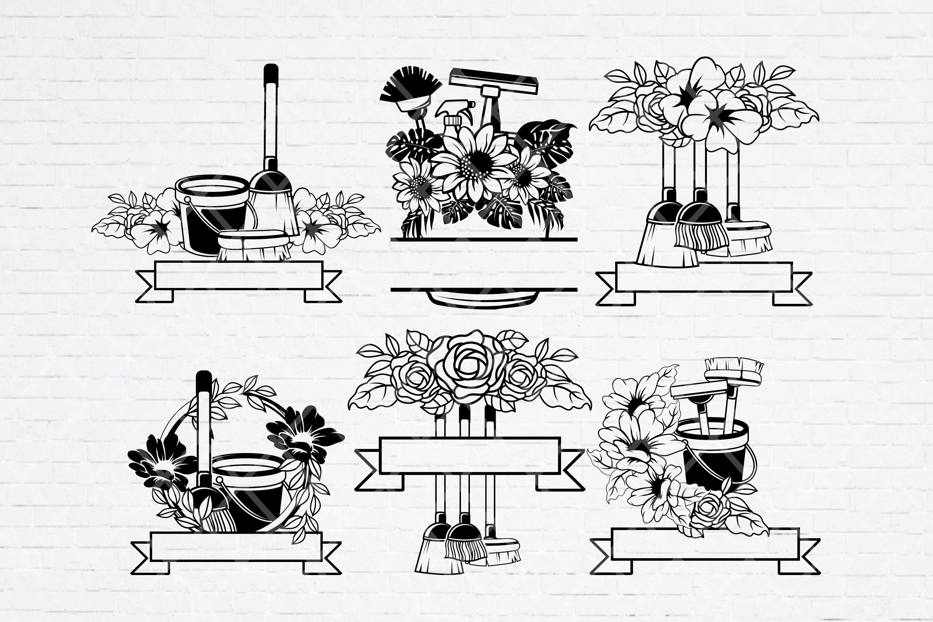 Floral Cleaning Svg Maid Clipart Svg House Cleaning Svg - Etsy UK