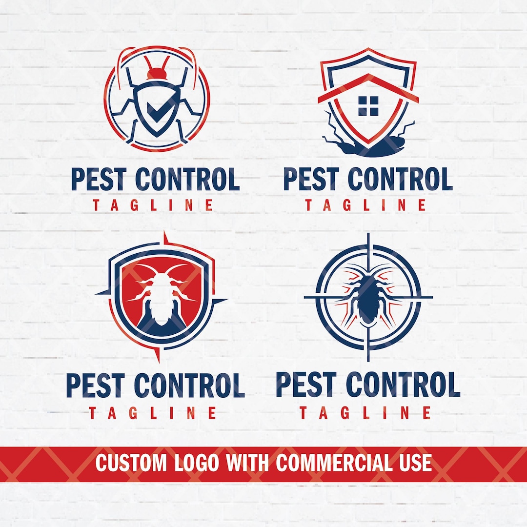Custom Pest Control Company Logo, Personalized Bug Control Logo ...