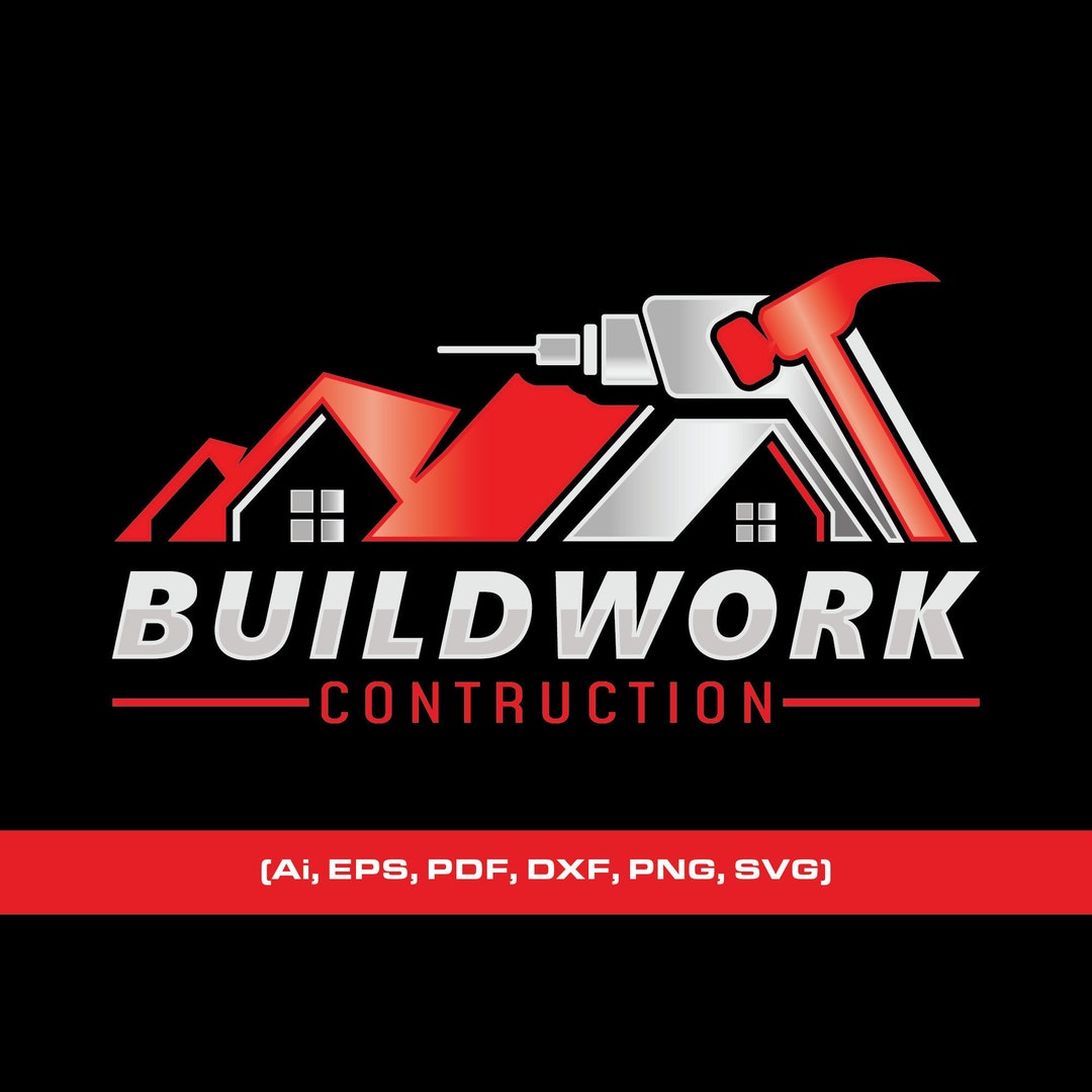 House Construction Logo, DIY Logo Template, House Builders Logo, Home ...