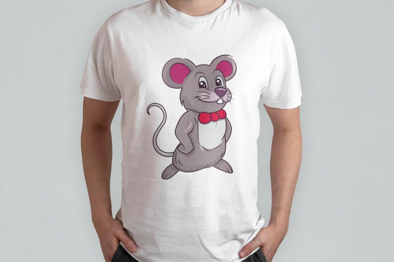 Cute Chibi Little Mouse Rat SVG PNG Bundle: Mouse and Cheese, Back to ...
