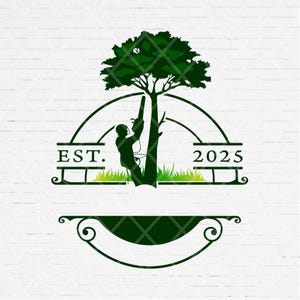 Custom Arborist Tree Services Logo, Personalized Tree Cutting Logo ...