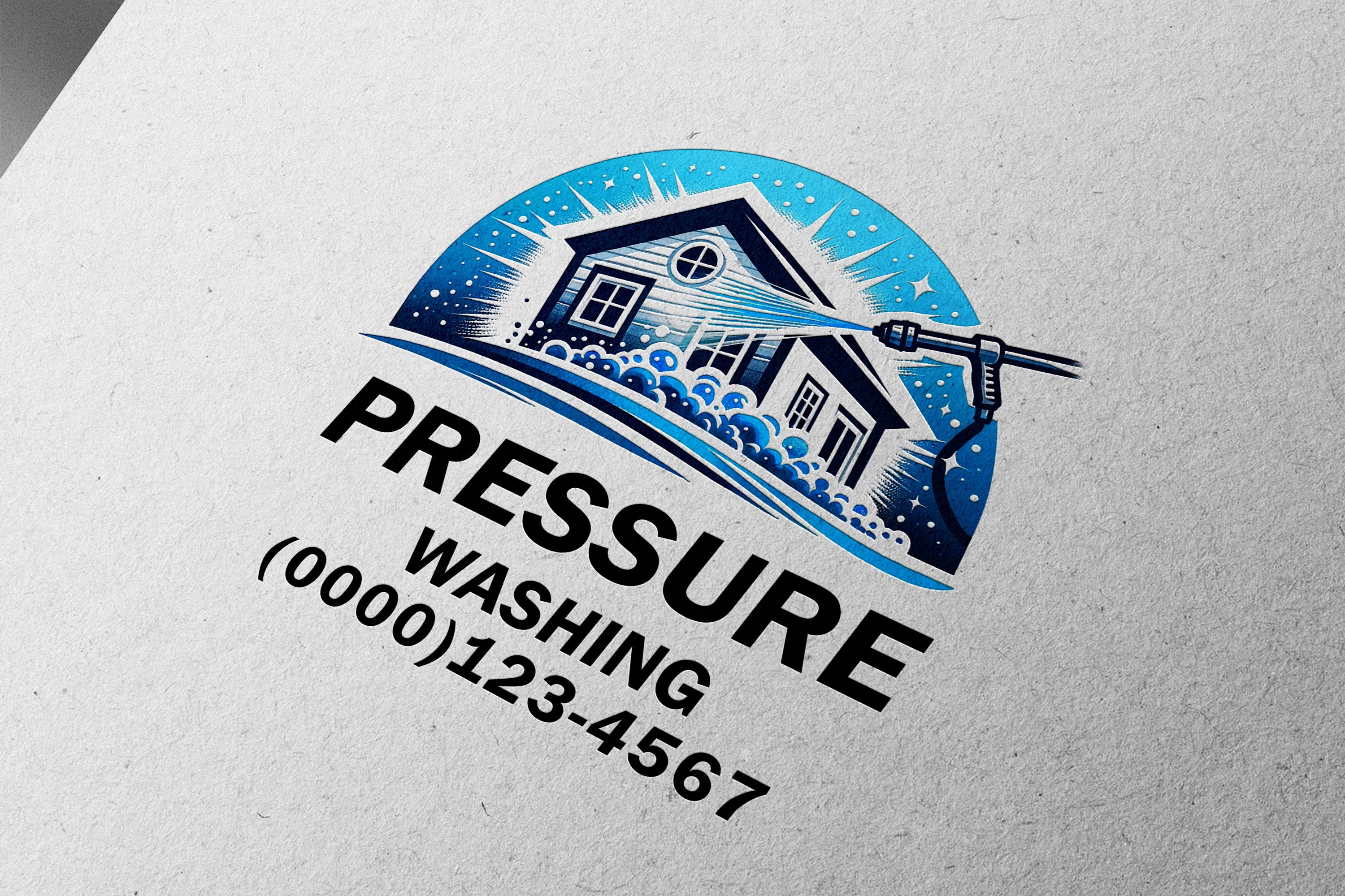 Pressure Washing Logo Template | Editable Canva Design (PDF) - Etsy