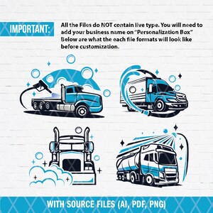 DIY Truck Washing Logo Svg, Semi Truck Wash Logo, Custom Truck Wash ...