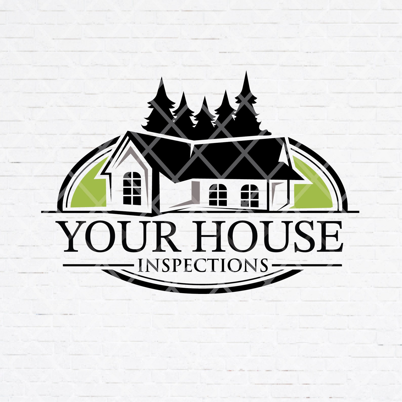 Custom Realtor House Logo Design: Mountain Tree Clipart (SVG, PNG) - Etsy