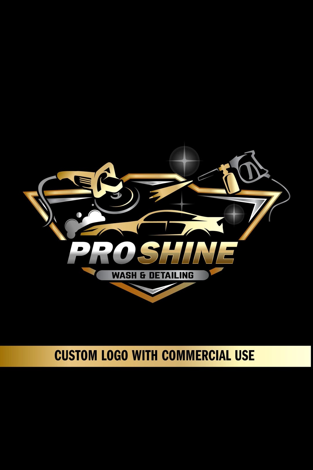 Custom Car Wash and Detailing Logo, Custom Auto Care Logo, Automotive ...