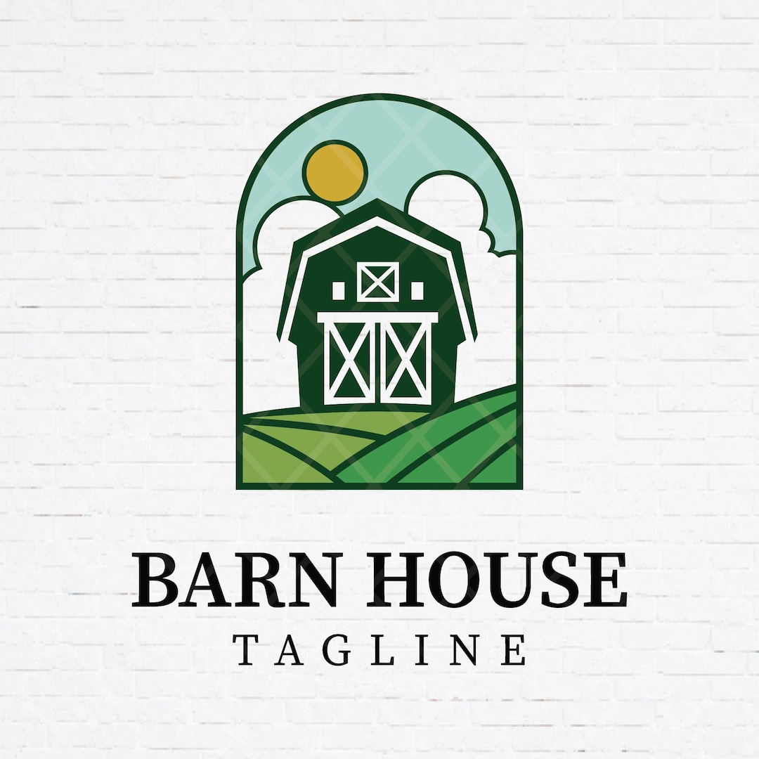Barn Logo SVG, Premade Barn Logo for Family Farm, Farm Logo Template ...