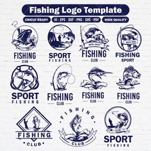 Fishing Sport Svg Template, Fisherman Silhouette Bundle, Catching Fish ...