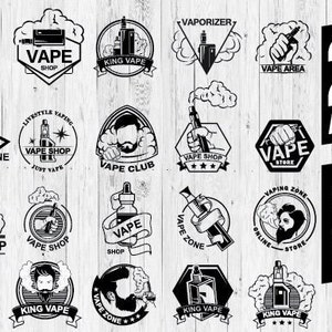 20 Vape SVG, Vape Store SVG, Vape Shop Svg, Vape Logo Cut Files for ...