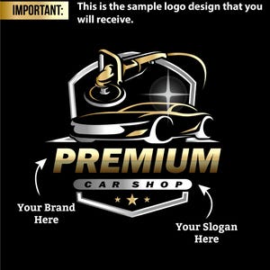 Custom Car Wash and Detailing Logo, Custom Auto Care Logo, Automotive ...