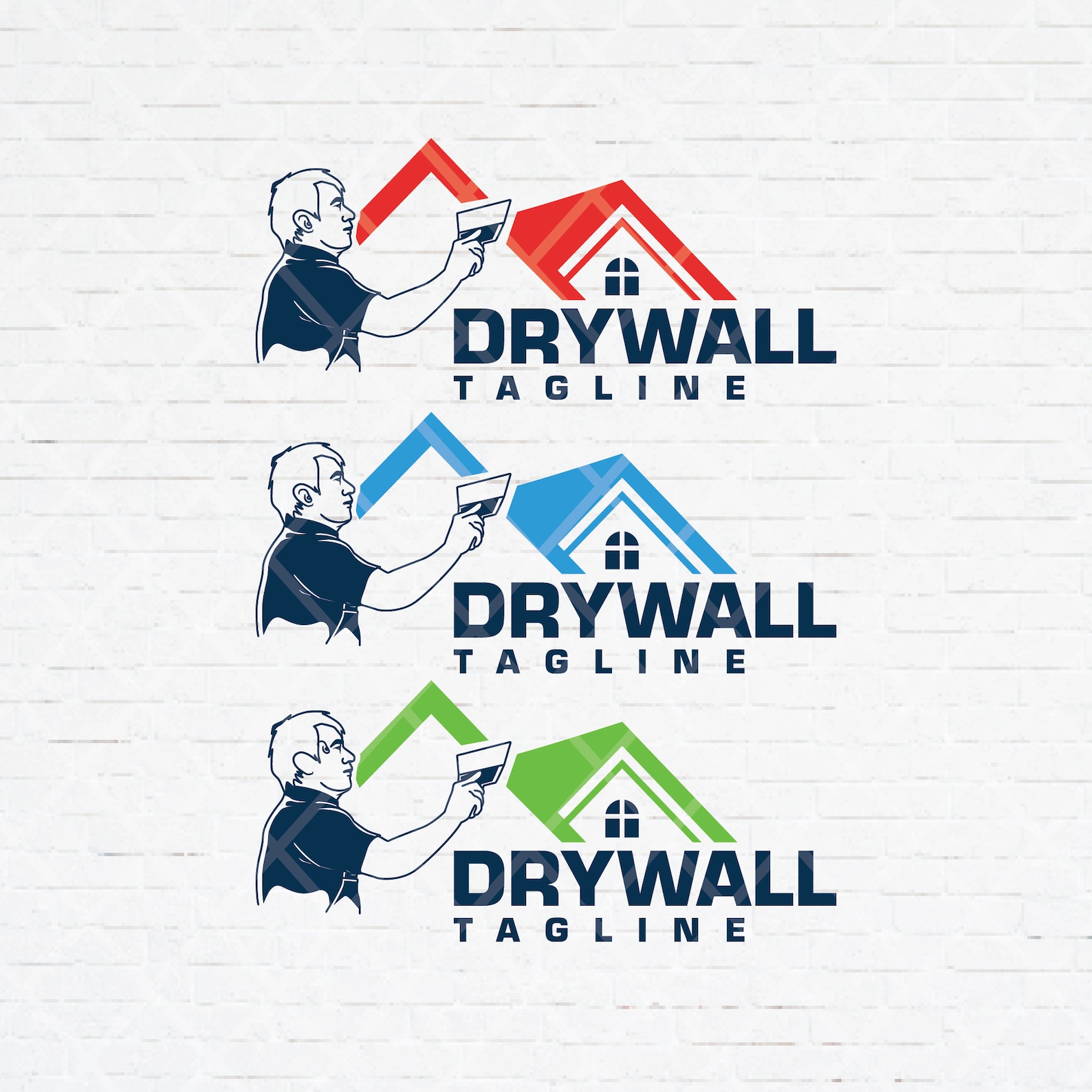 Drywall Logo Custom Logo Design Drywall Personalized Logo - Etsy