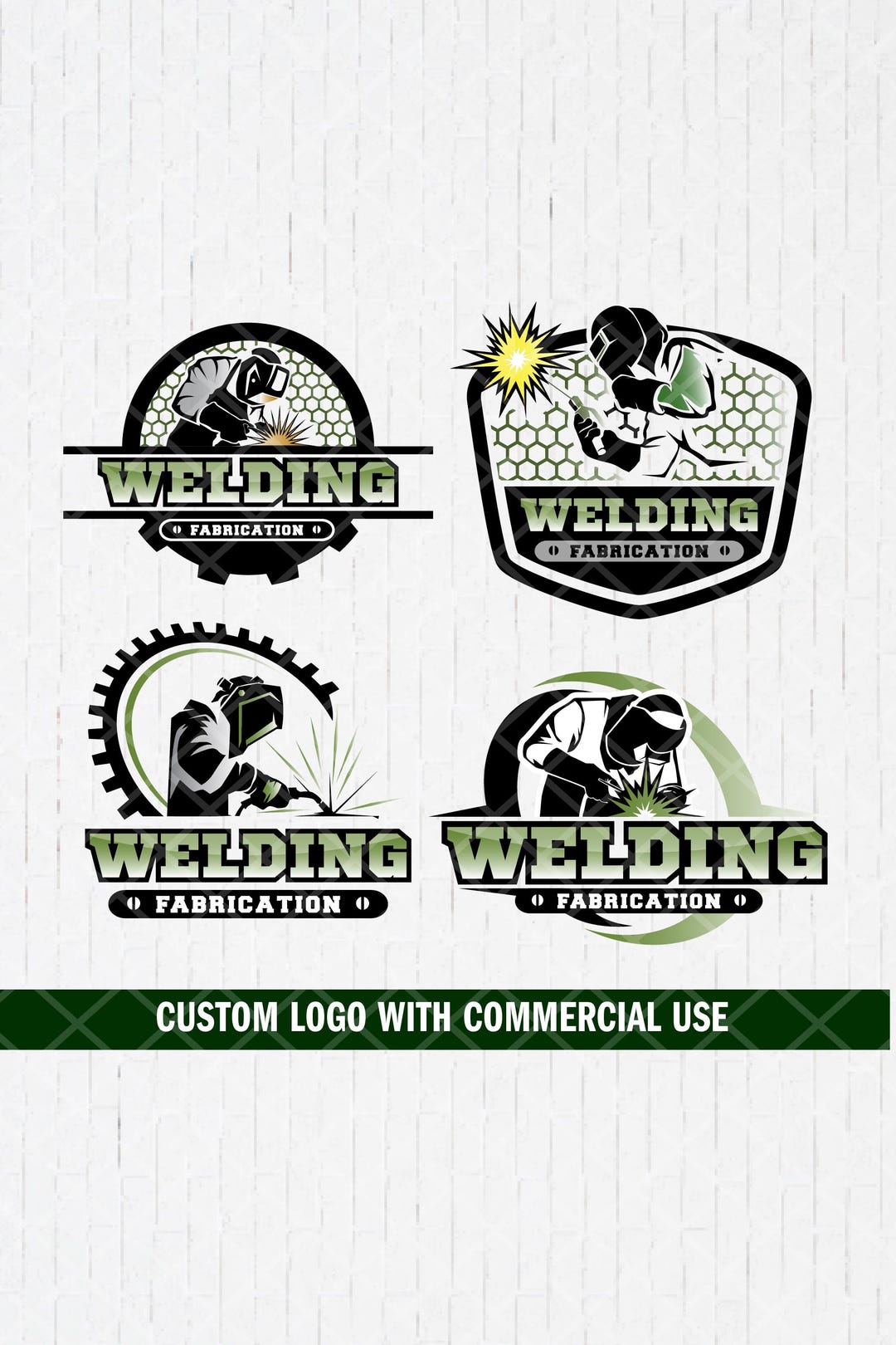 Custom Welding Services Logo, Custom Metal Fabrication Logo, Industrial ...