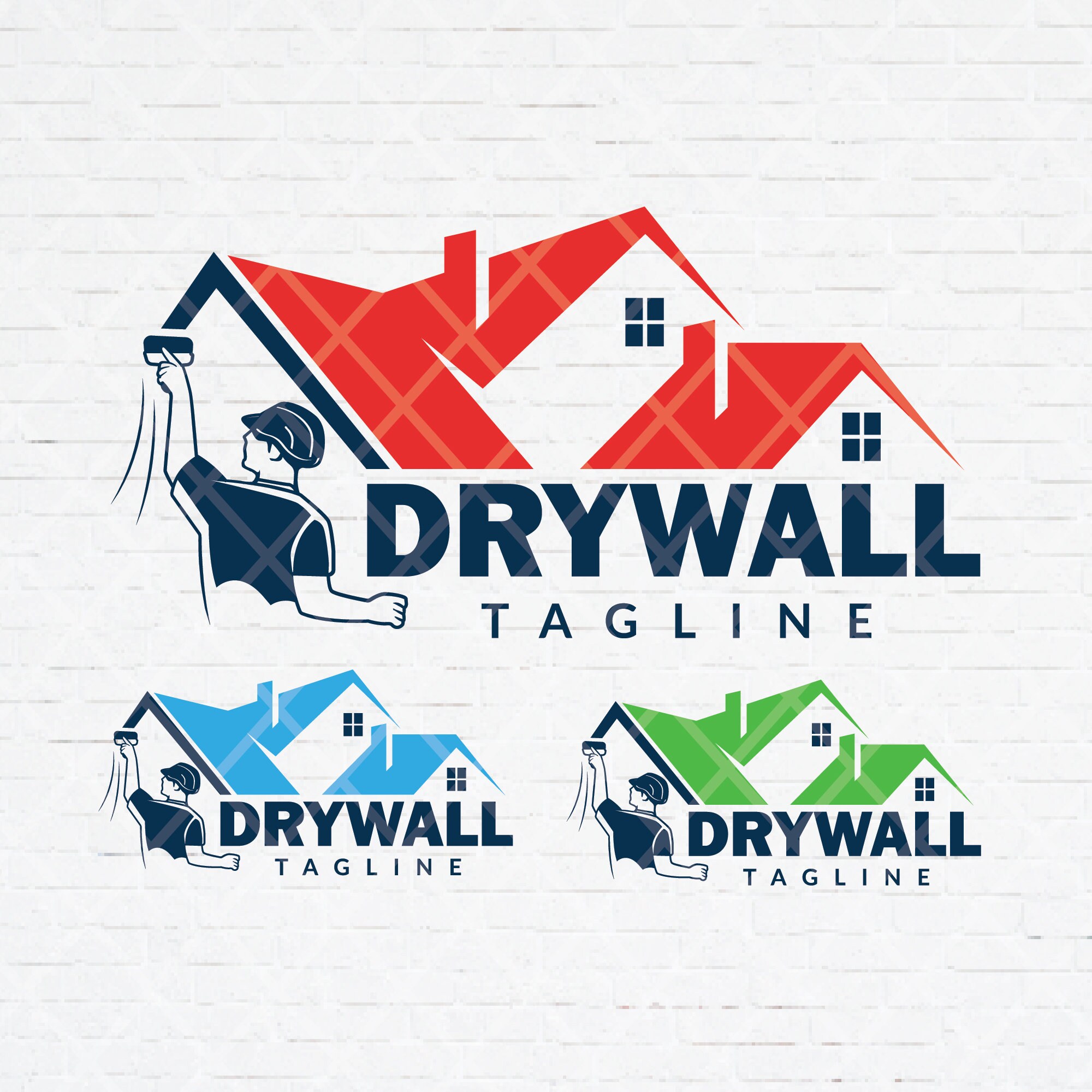 Drywall Logo, Custom Logo Design, Drywall Personalized Logo Design ...