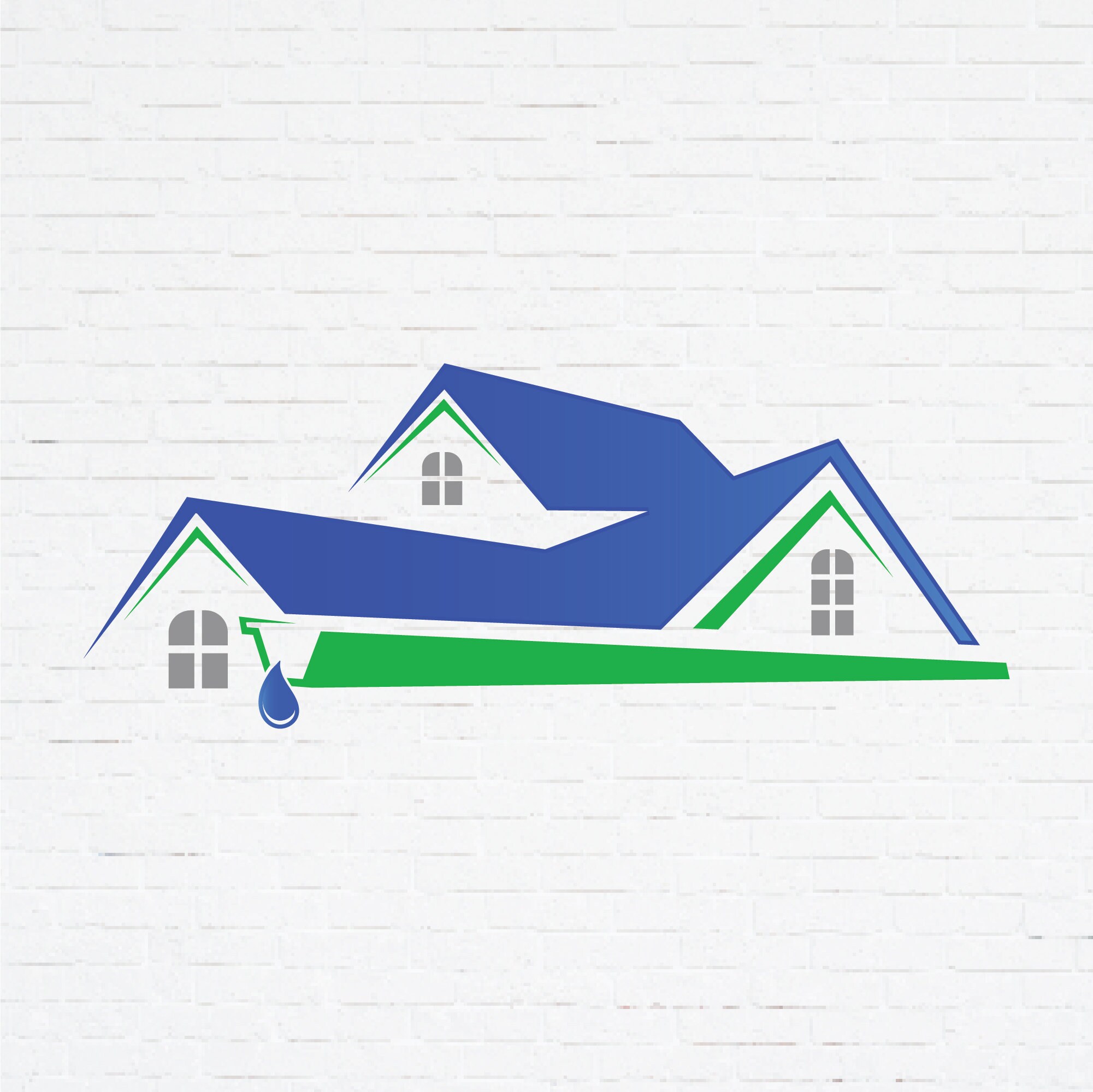 Custom Gutter Cleaning Logo Design, Modern Home Repair (digital Files ...
