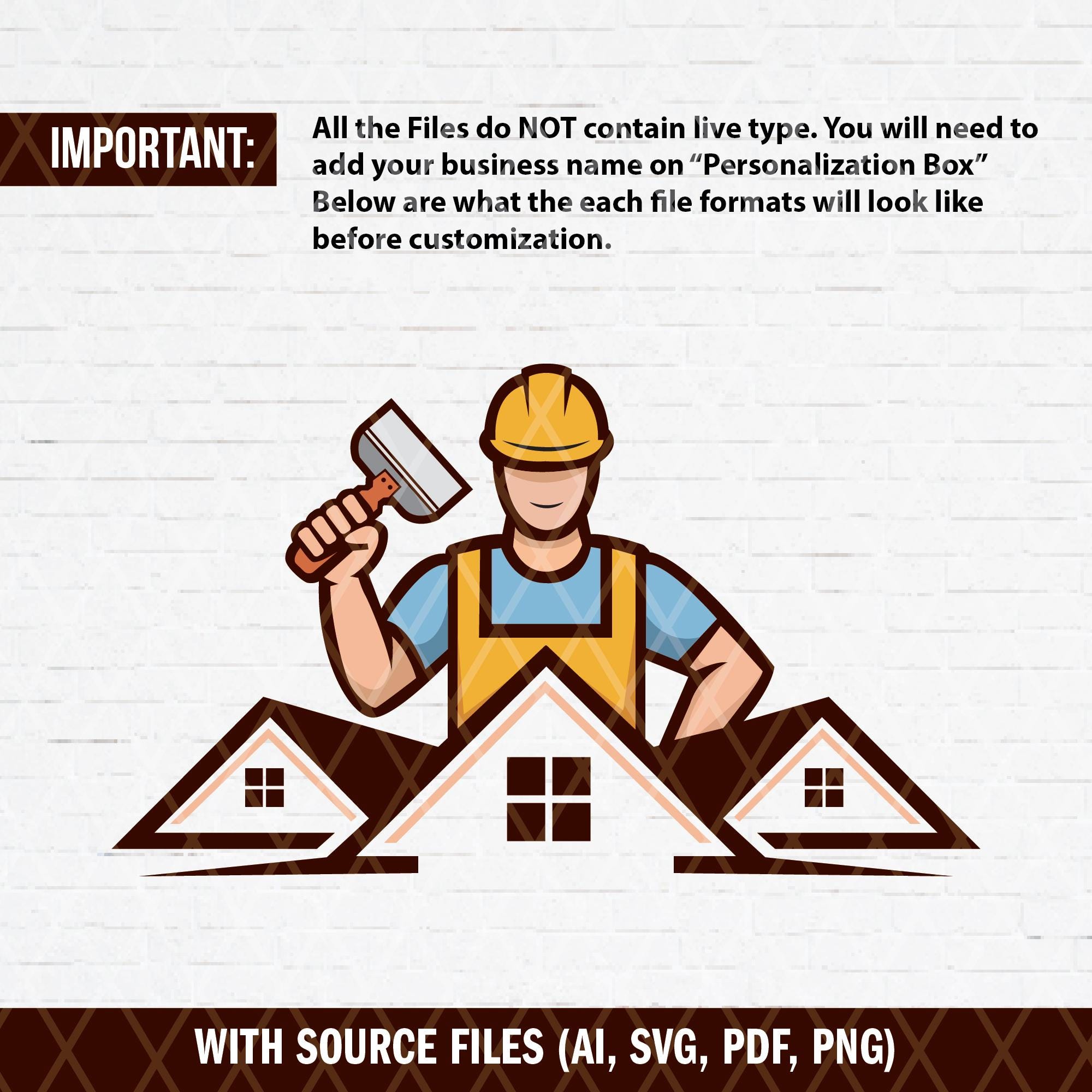 Custom Drywall Logo Design: Modern Home Improvement Branding (digital ...
