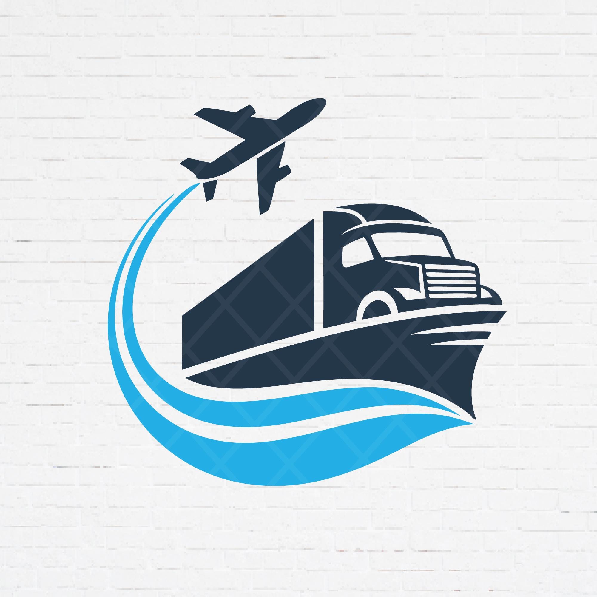 Custom Logistic Delivery Logo, Personalized Cargo Transportation Logo ...
