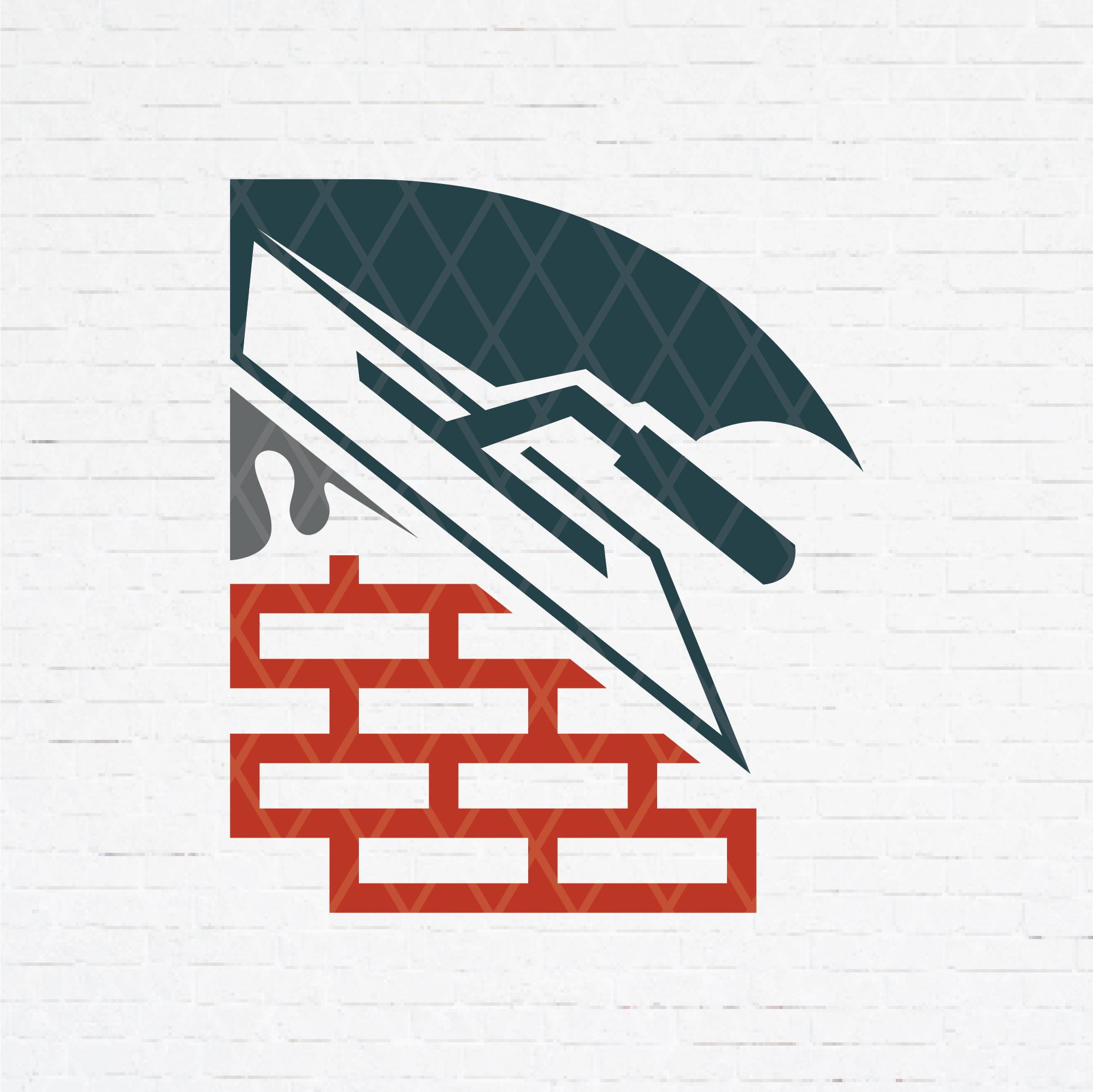 Custom House Plastering Logo Version 1, Personalized Plastering Wall ...