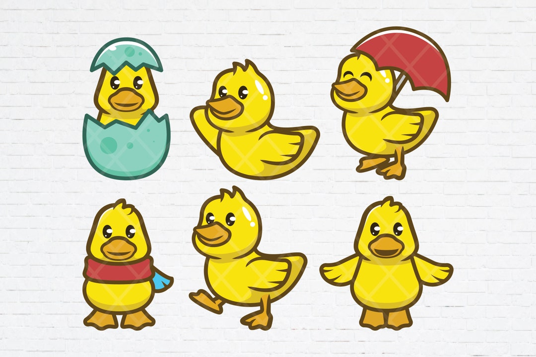 Cute Duck Svg, Cute Duckling Svg, Kawaii Duck Svg, Duck Clipart, Cute ...