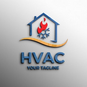 Heating and Cooling, HVAC Logo PNG SVG Bundle: Heating, Ventilation ...