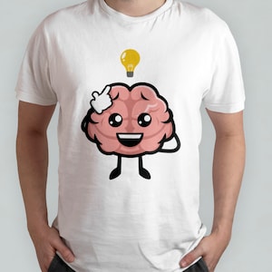 Cute Chibi Brain Mascot Collection: SVG Bundle Files of 9 Funny Brain ...