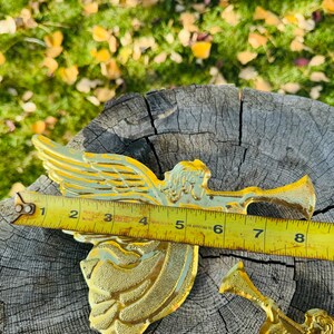 Vintage MCM Angel Thin Brass Wall Decor/ Christmas Holiday Home Decor ...