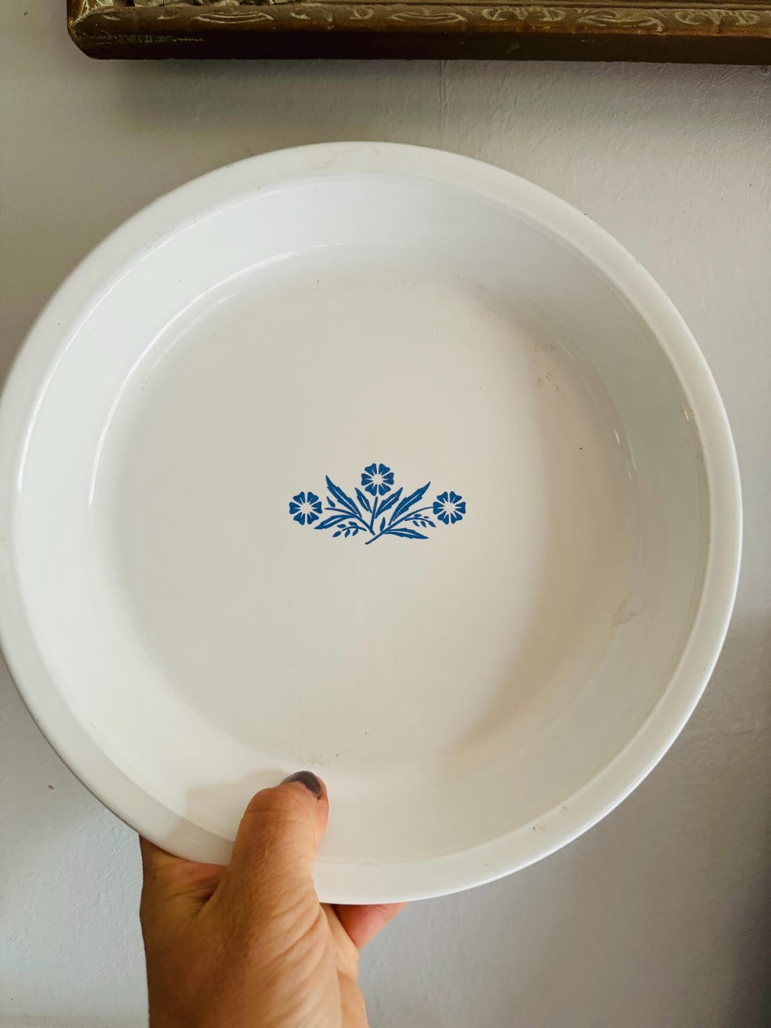 2 Vintage Blue Flower Corning Ware Pie Plates/p-309/ 9 X 1 1/4 Inch ...
