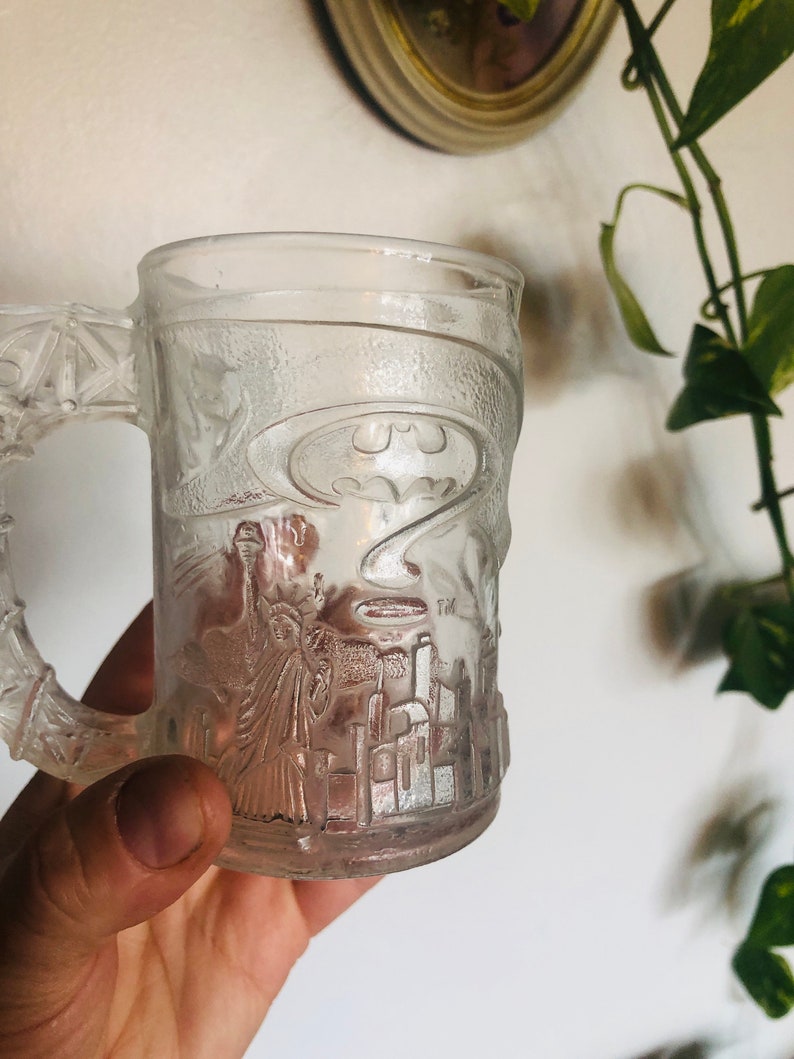 Vintage Mcdonalds Batman Forever Glass Mugs/ Batman and - Etsy