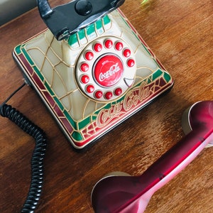 Vintage Holiday Coca Cola Telephone/collective Coca Cola Retro Phone ...