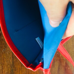 Smurfette Vintage Bag/ Blue and Red Smurf Bag/ Kid Purse/ 80s Purse ...