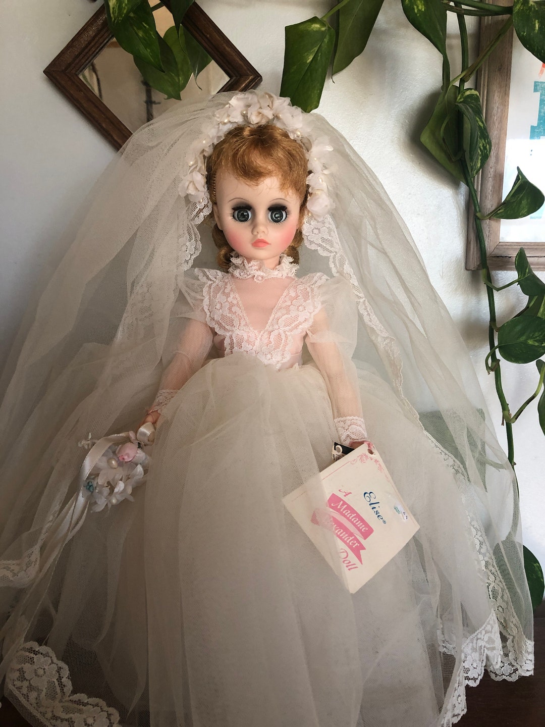 Vintage Doll/madame Alexander Vintage Bride Doll/elise Doll/ New York ...