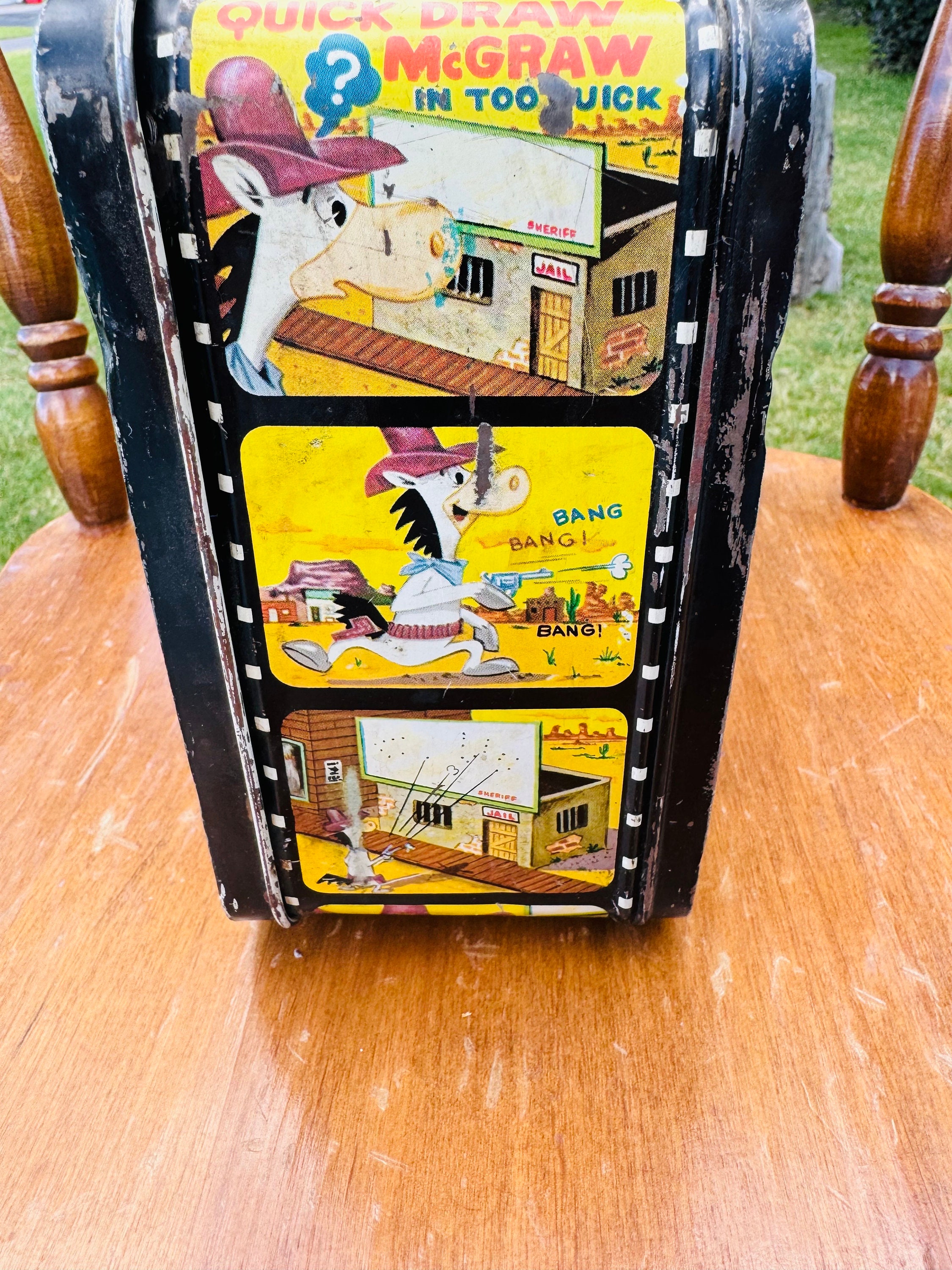 Vintage Huckleberry Hound 1961 Lunch Box/ No Thermos/ Vintage Tin Lunch ...