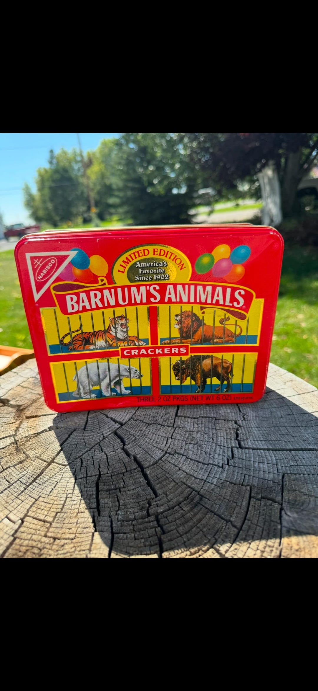 Vintage Barnum Circus Colorful Tin/ Box Tin/ Organizer/ Colorful Home ...