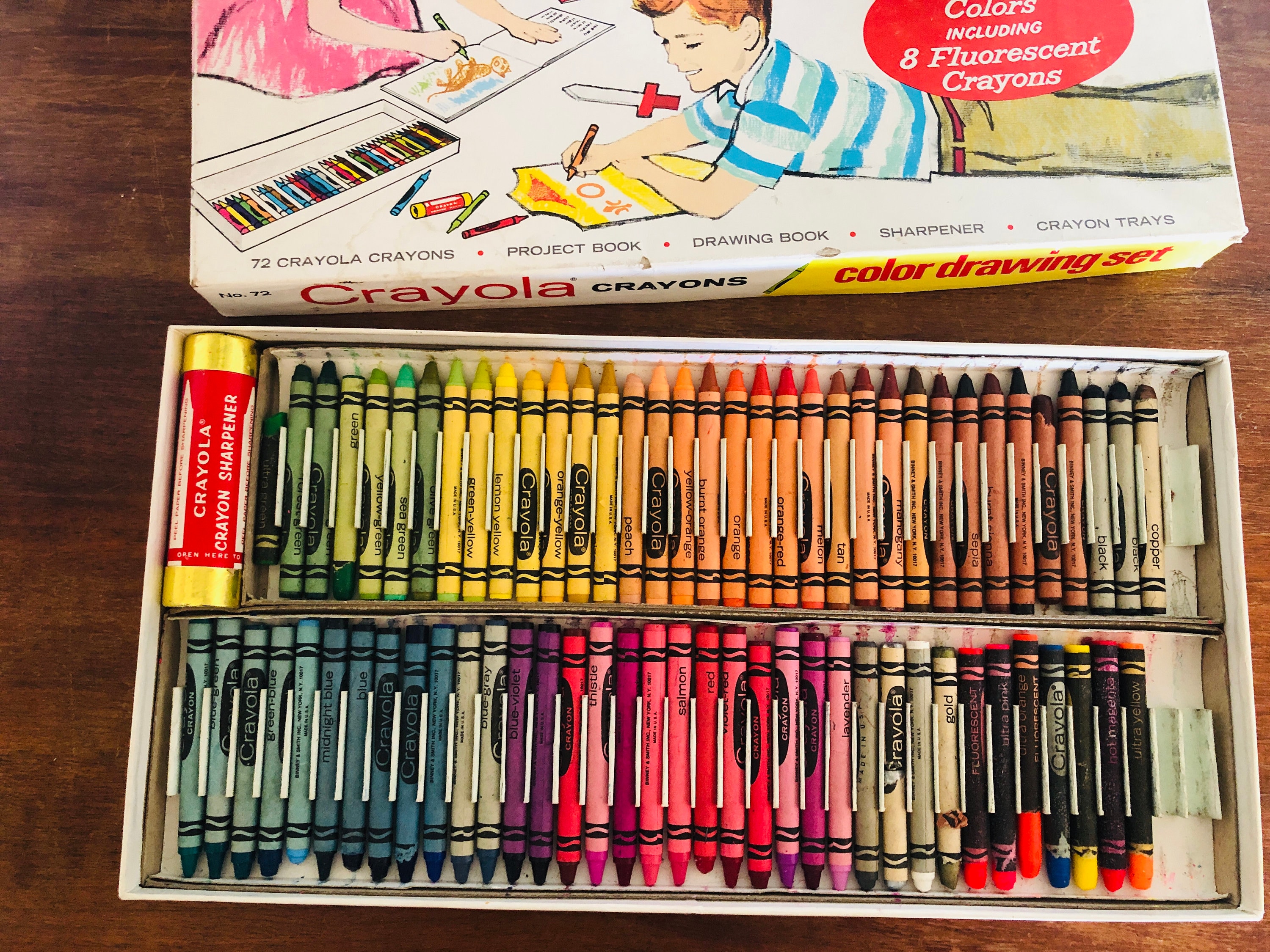 Vintage Crayola Coloring Set/1950's Crayons/vintage Art - Etsy