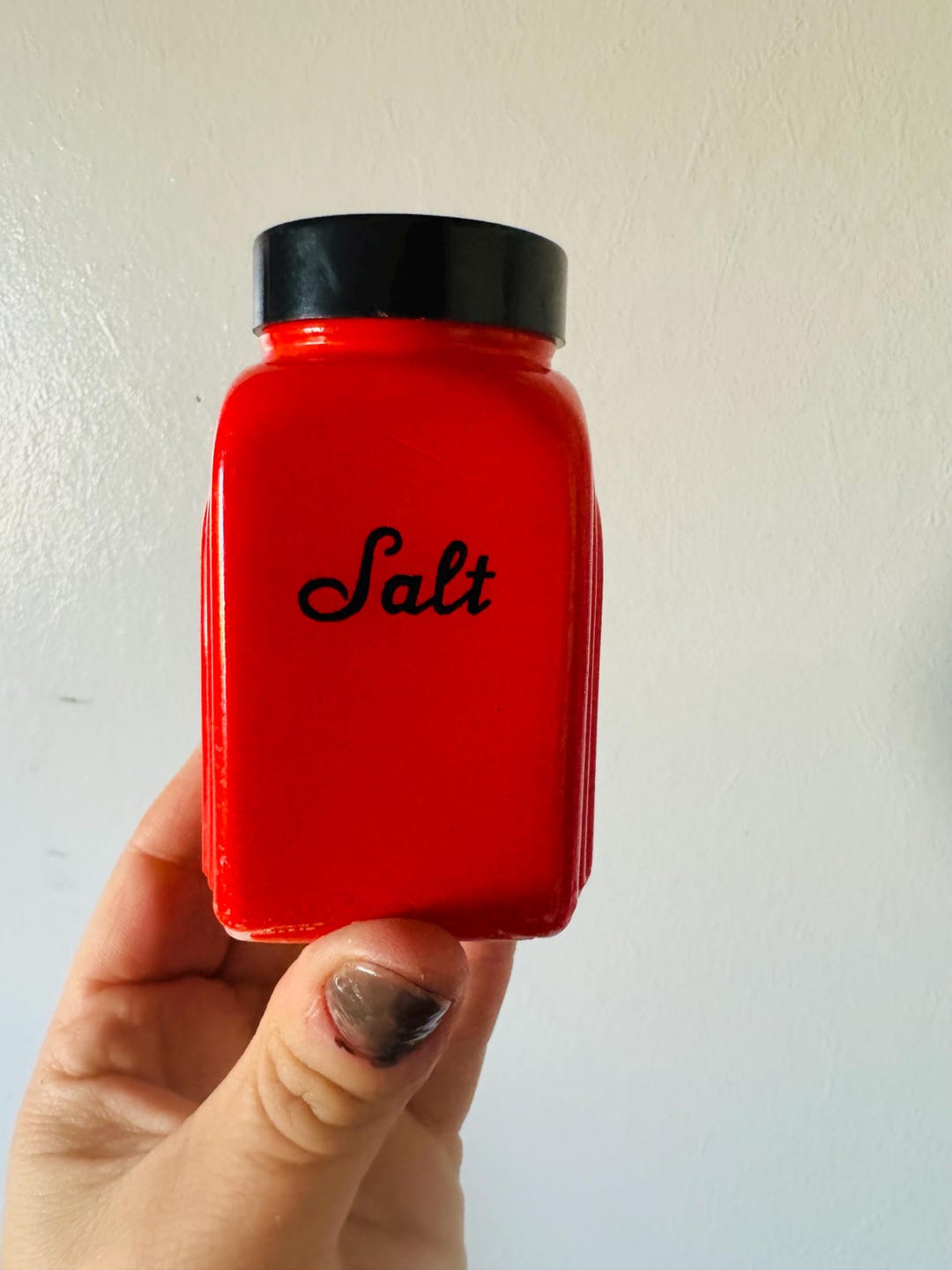 Vintage Mckee Arched Red Salt Shaker/ Salt Shaker/ Vintage Kitchen/ - Etsy