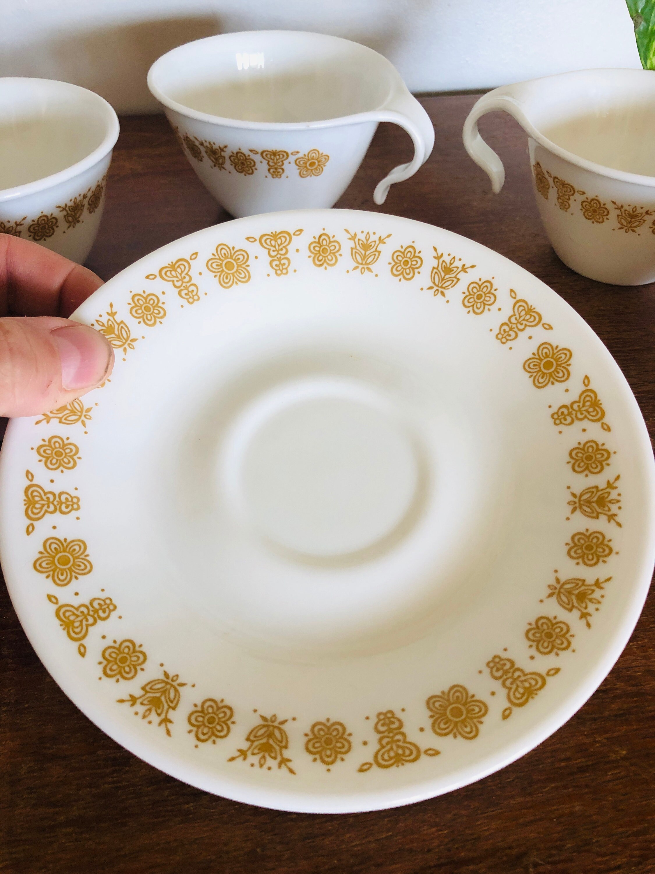 Vintage Corelle Corning Plate and Cup Set/butterfly Gold/ - Etsy