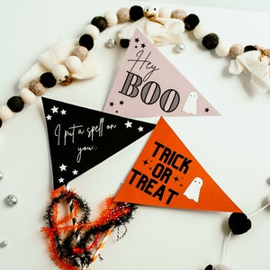 Halloween Pennant Flags Printable DIY Decor Instant Download - Etsy