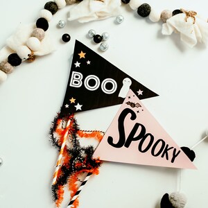 Halloween Pennant Flags Printable DIY Decor Instant Download - Etsy